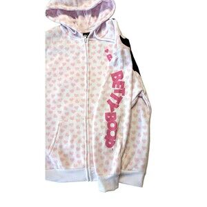 Fleischer Studios | Tops | Betty Boop Hoodie Womens Size Lg Pink Hearts ...